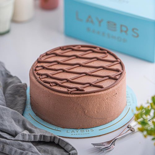 Layers Chocolate Mousse Cake – Flower Bouquet