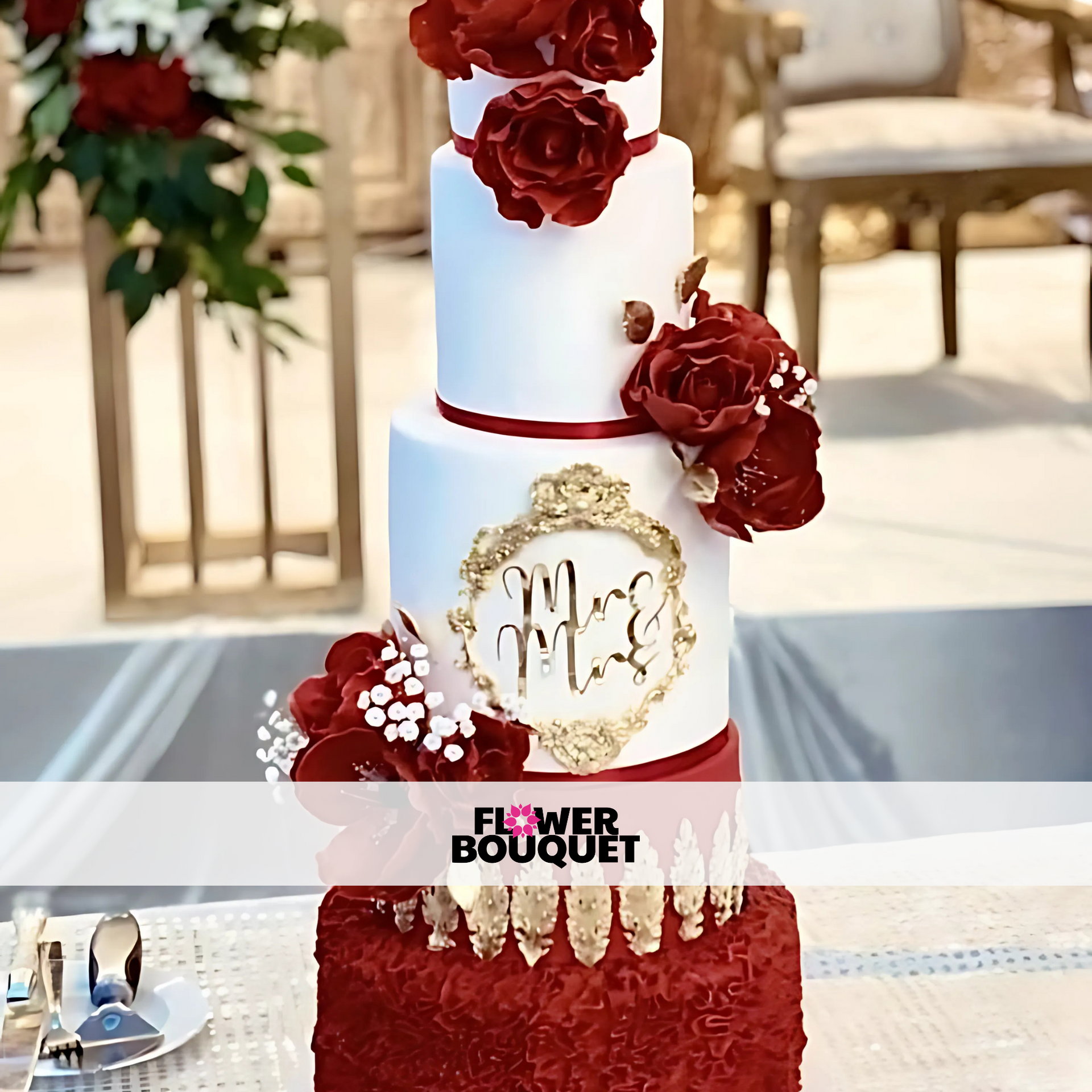 Red wedding cake 60 photos - Astyledwedding.com